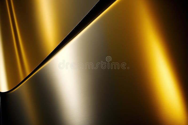 Steel Background with a Gold Shine and Background Stock Illustration ...