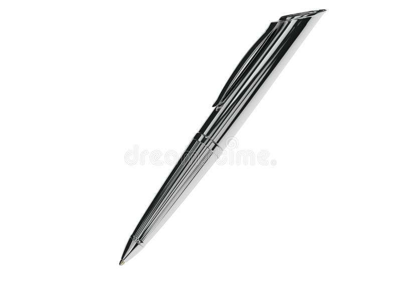 Steel ball-point pen stock illustration. Illustration of metal - 29031013