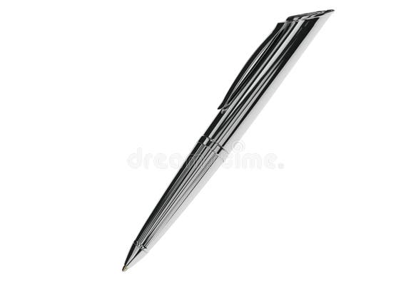 Steel ball-point pen stock illustration. Illustration of metal - 29031013