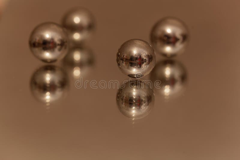 Steel Balls and Sticks in Shape of a Crystal Lattice, Isolated on White ...