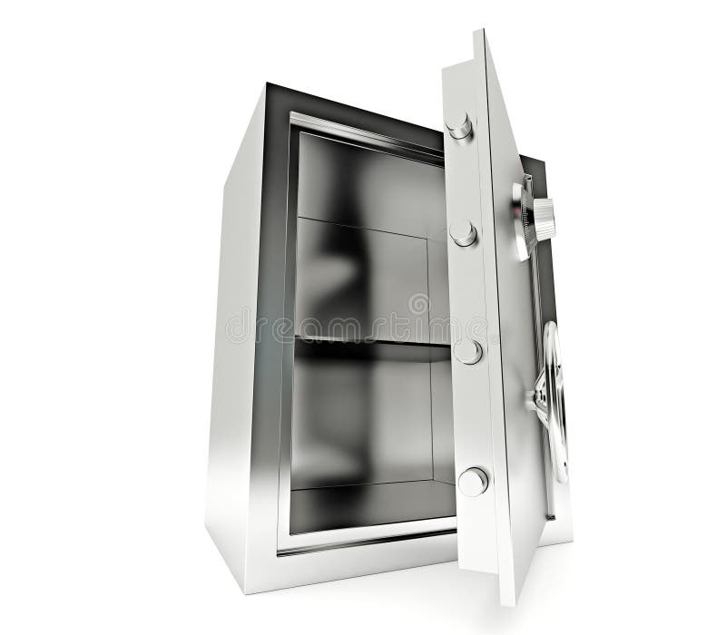 Steel bank safe stock illustration. Illustration of money - 23291466