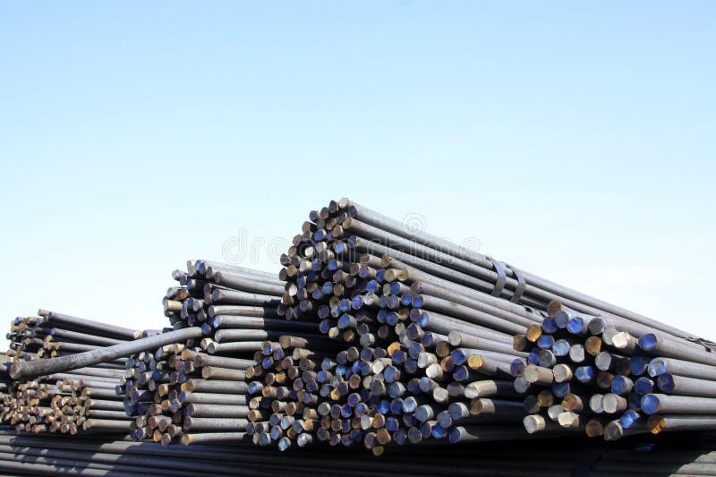 Steel Bar Cross Section Features Stock Photo - Image of manufacturing ...