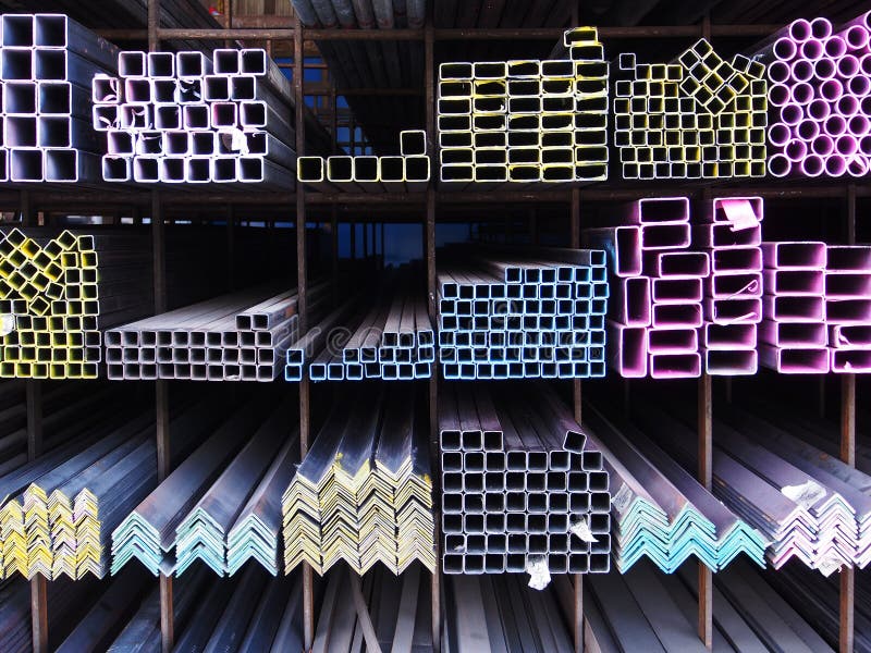 Steel Bar Material Components Stock Image - Image of building ...