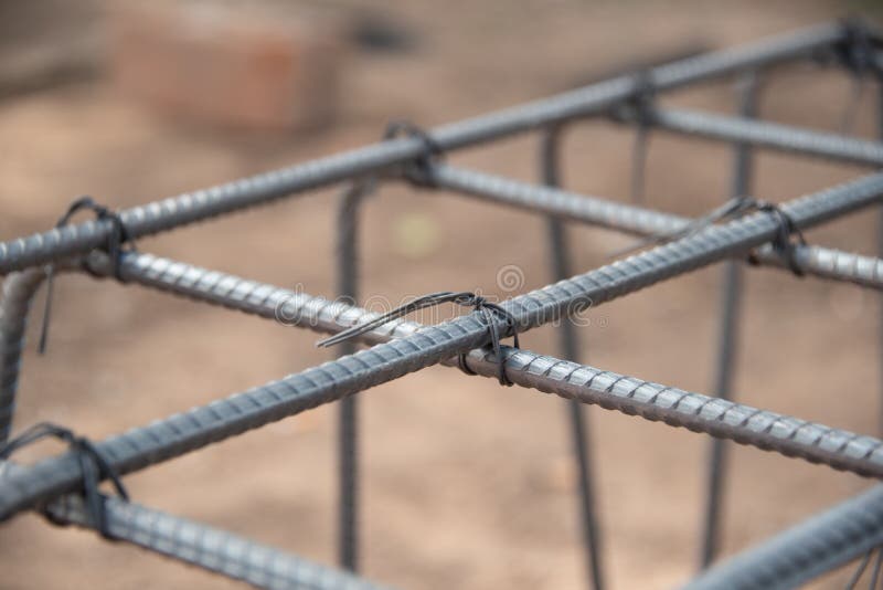 Steel Bar Rebar Reinforcement Stock Photo - Image of industry, built ...