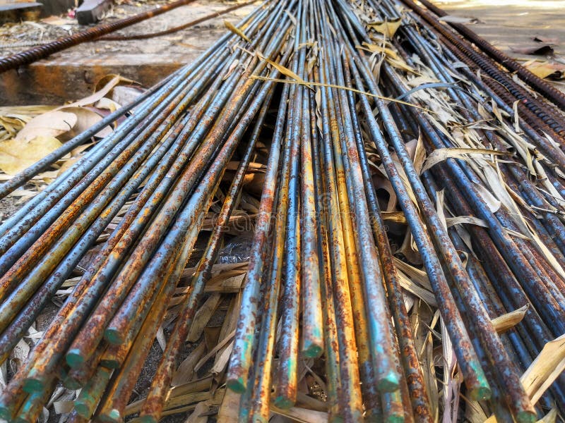 Steel bar stock photo. Image of steel, construction - 125209538