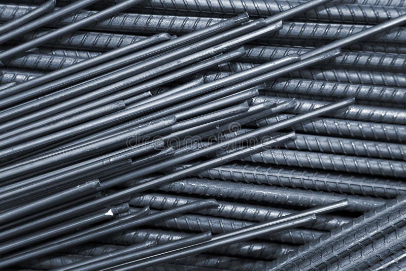 Steel Bar Texture in Construction Site Stock Image - Image of alloy ...