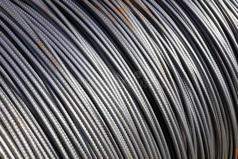 Steel bar wire rod stock photo. Image of feature, economy - 398118870