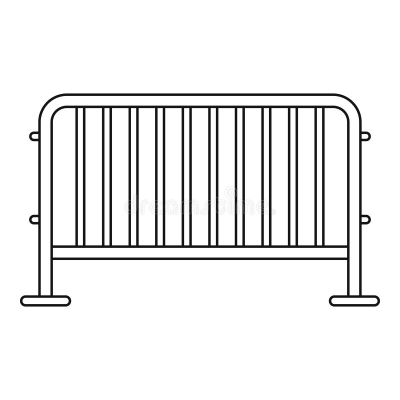 Steel Barrier Icon Outline Style Stock Illustrations – 135 Steel ...