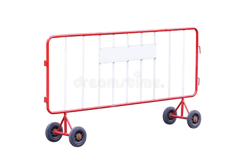 Steel barrier stock photo. Image of sidewalk, white, metal - 35106992