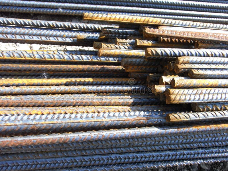 Steel bars stock image. Image of industry, decay, corroding - 10258245