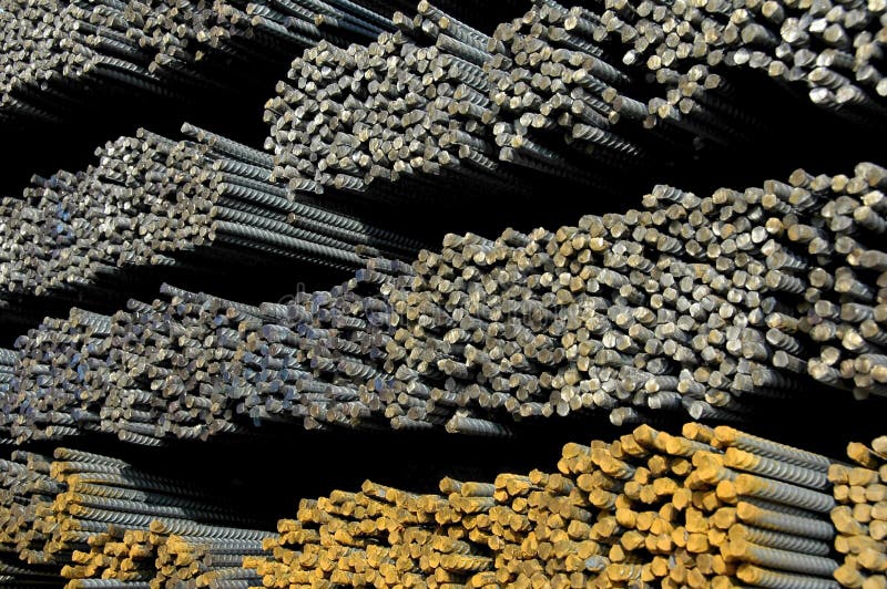 Steel Bars stock photo. Image of railways, corroding, construction ...