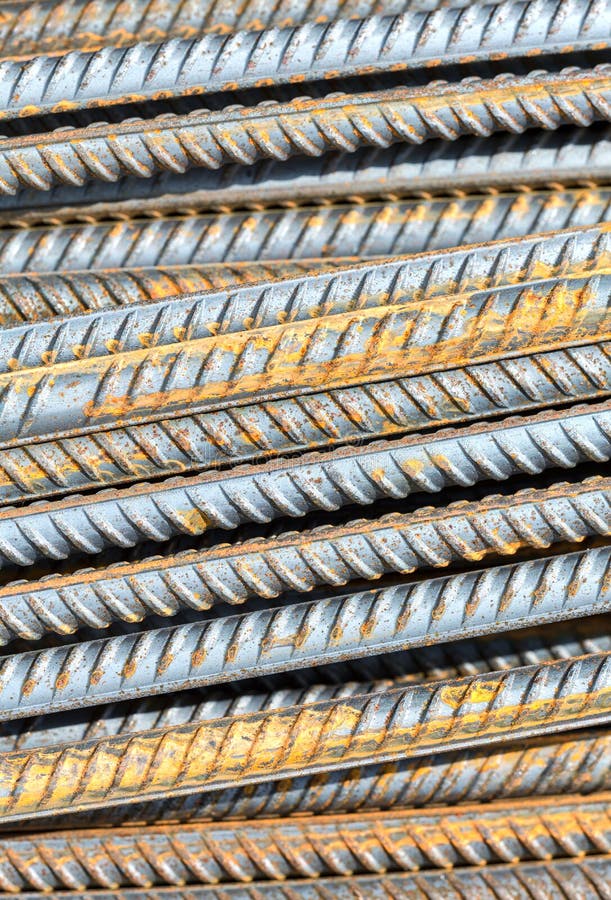 Steel bars stock image. Image of ribbed, brown, line - 30026737