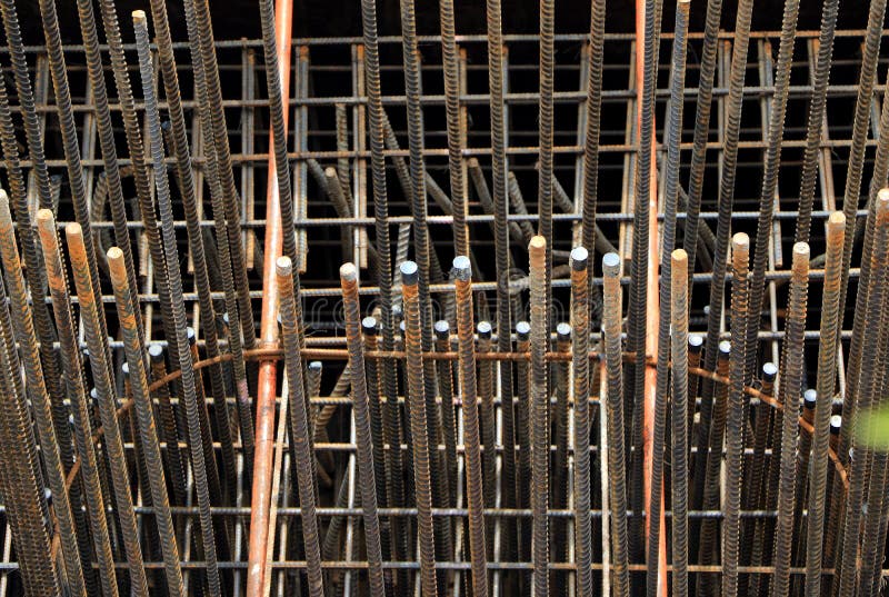 Steel Bars at Construction Site Editorial Photography - Image of ...