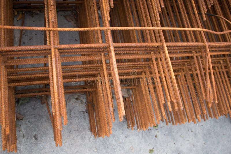 Steel Bars Material for Building Construction Make Its Changed Color ...