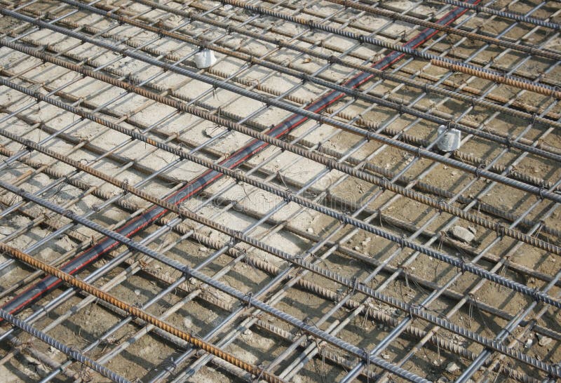 Steel Bars Mesh Reinforcement Stock Photo - Image of architecture ...
