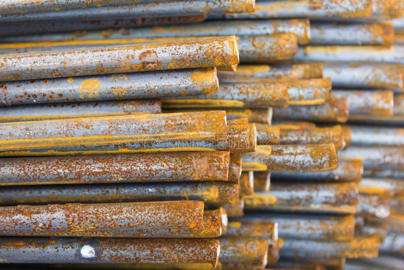 Steel Bars Used in Construction, Steel Bars Close- Up Background Stock ...