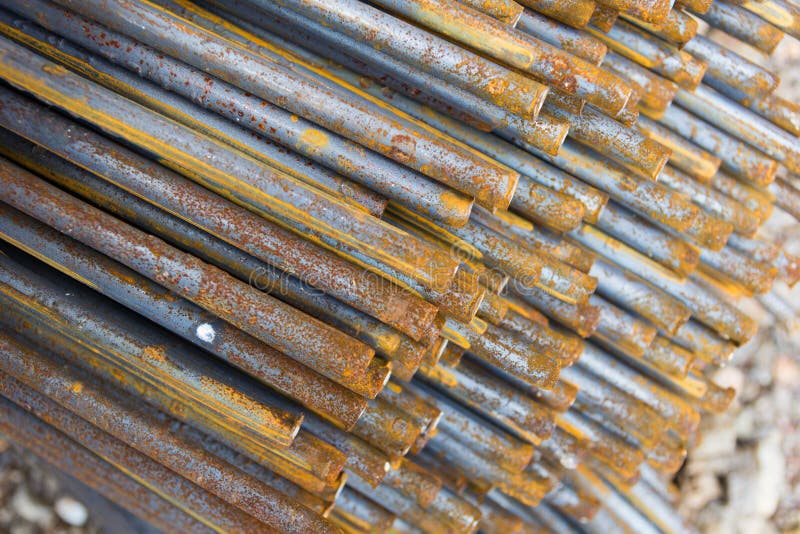 Steel Bars Used in Construction, Steel Bars Close- Up Background Stock ...
