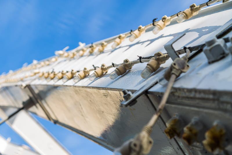 Steel Beam Extending To the Sky Stock Photo - Image of line, grungy ...