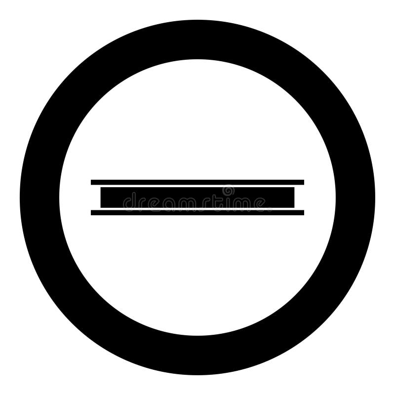 Steel Beam I-beam Icon in Circle Round Black Color Vector Illustration ...