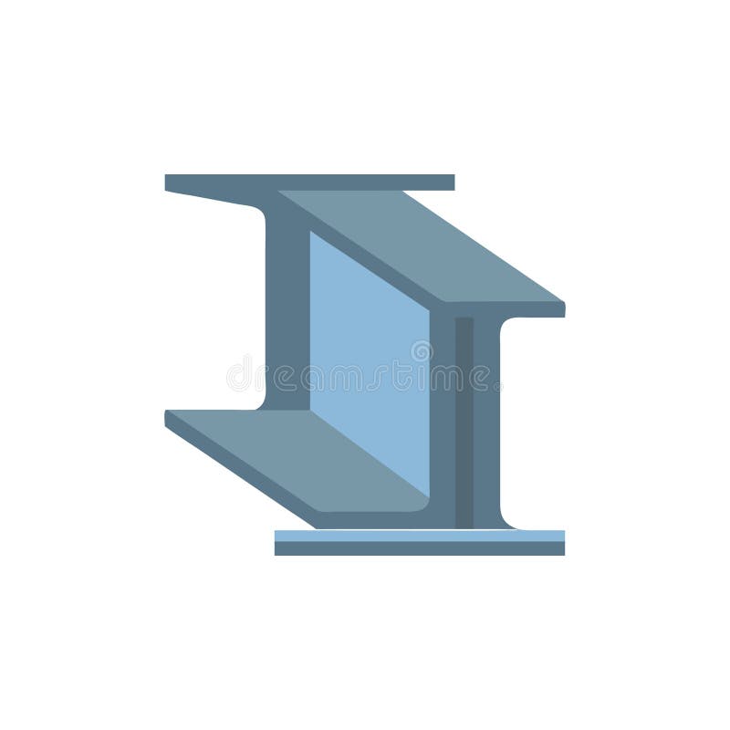 Steel Beam Icon for Structural Engineering Stock Photo - Illustration ...
