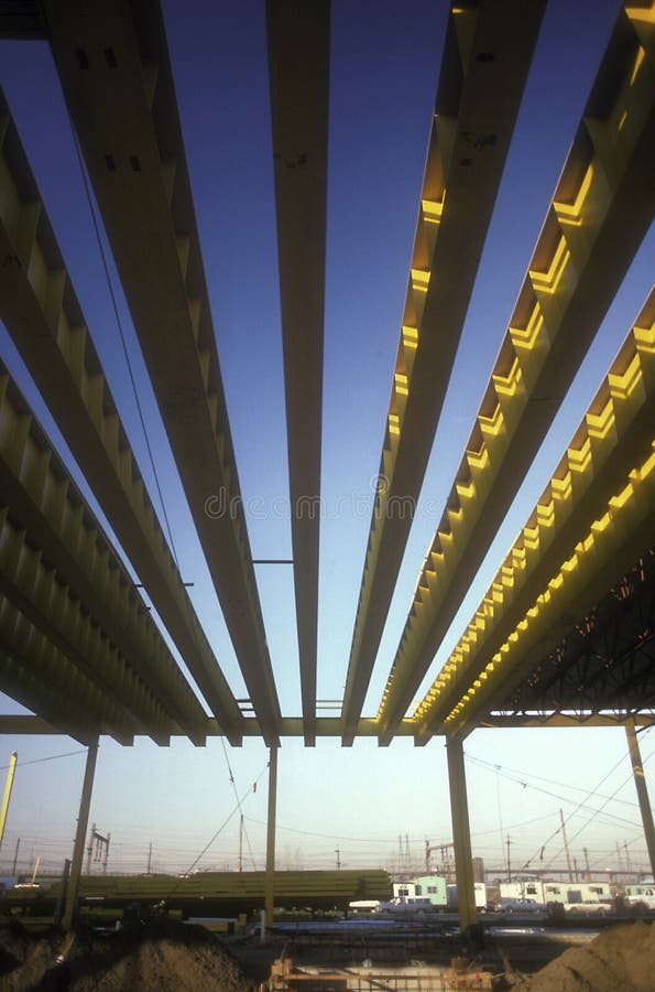 Steel Beams stock image. Image of iron, industry, assembly - 3738189