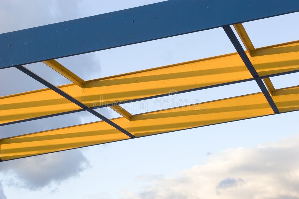 Steel Beams stock photo. Image of cast, flange, frame, framework - 52074