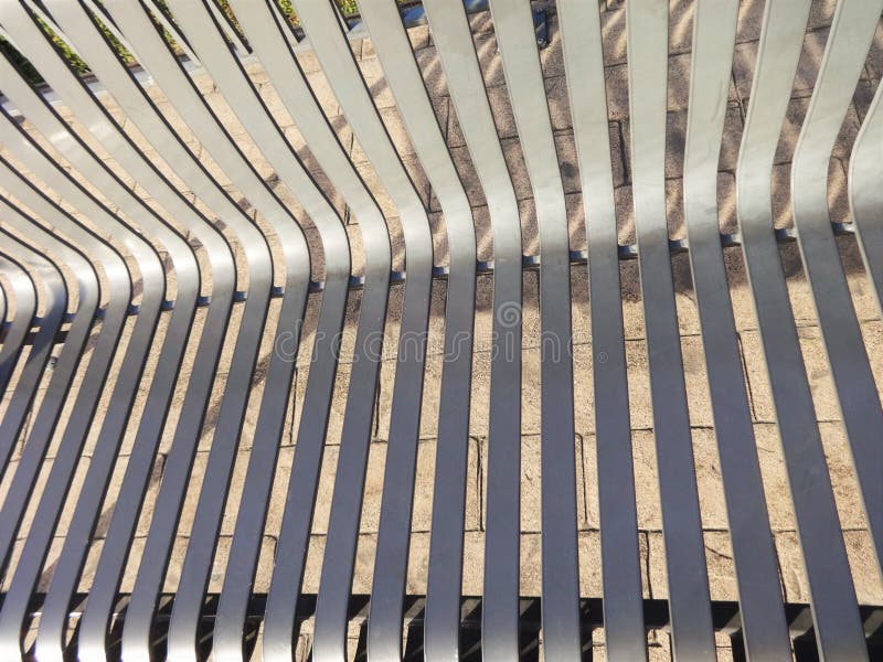 Steel bench slats stock image. Image of design, benches - 79134953