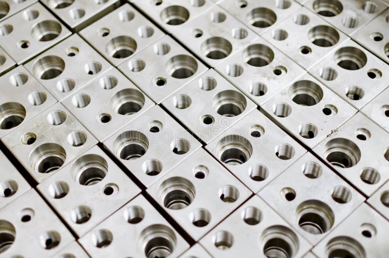 Steel Blocks stock photo. Image of thread, factory, blocks - 59072722