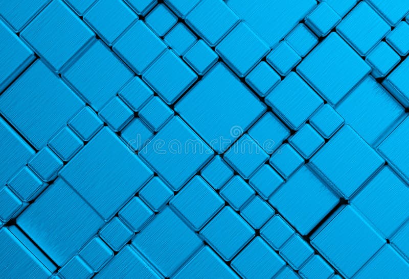 Steel Blue Cube Mesh Metal Plate Background Stock Illustration ...