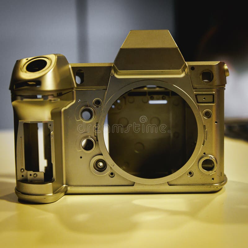 Steel Body of a Modern Camera Stock Photo - Image of factory, workshop ...