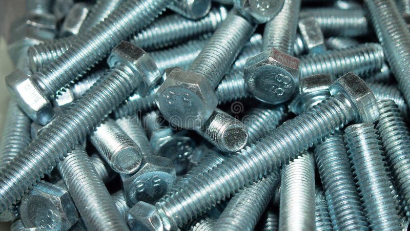 Steel bolt stock photo. Image of nails, backgrounds, iron - 85635182