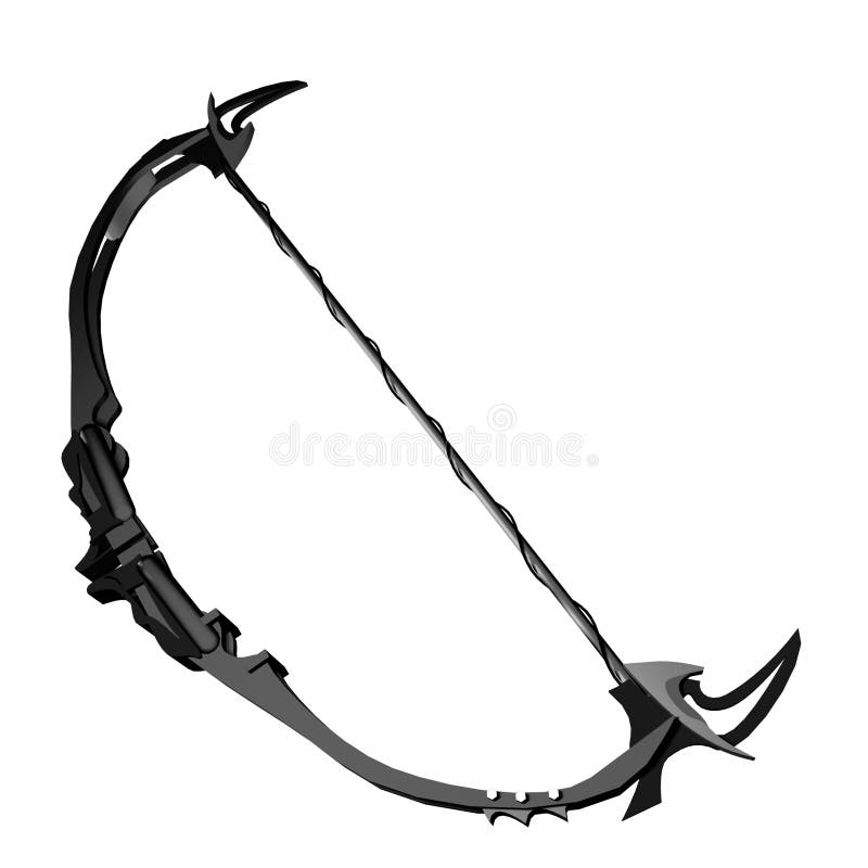 Titanium bow stock illustration. Illustration of isolated - 11886815