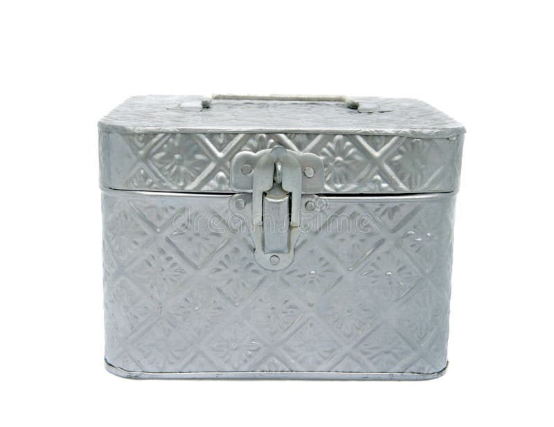 Steel box stock photo. Image of ornament, metal, silver - 7256994