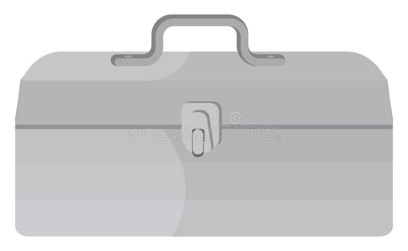 Steel box, icon stock vector. Illustration of background - 262386634