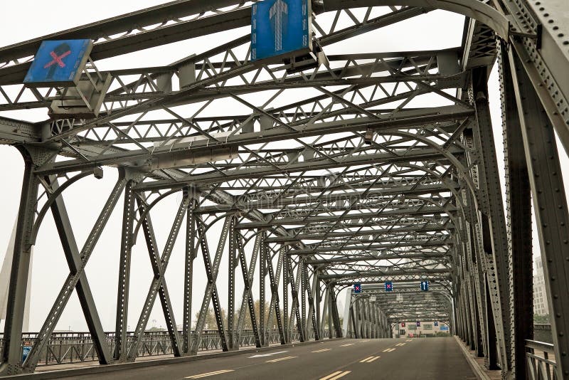 Steel truss arch bridge stock photo. Image of bridge - 31571514