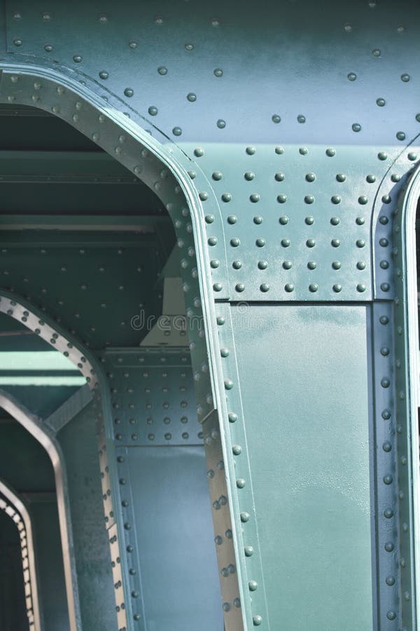 Steel bridge stock image. Image of rivets, historic - 353710833