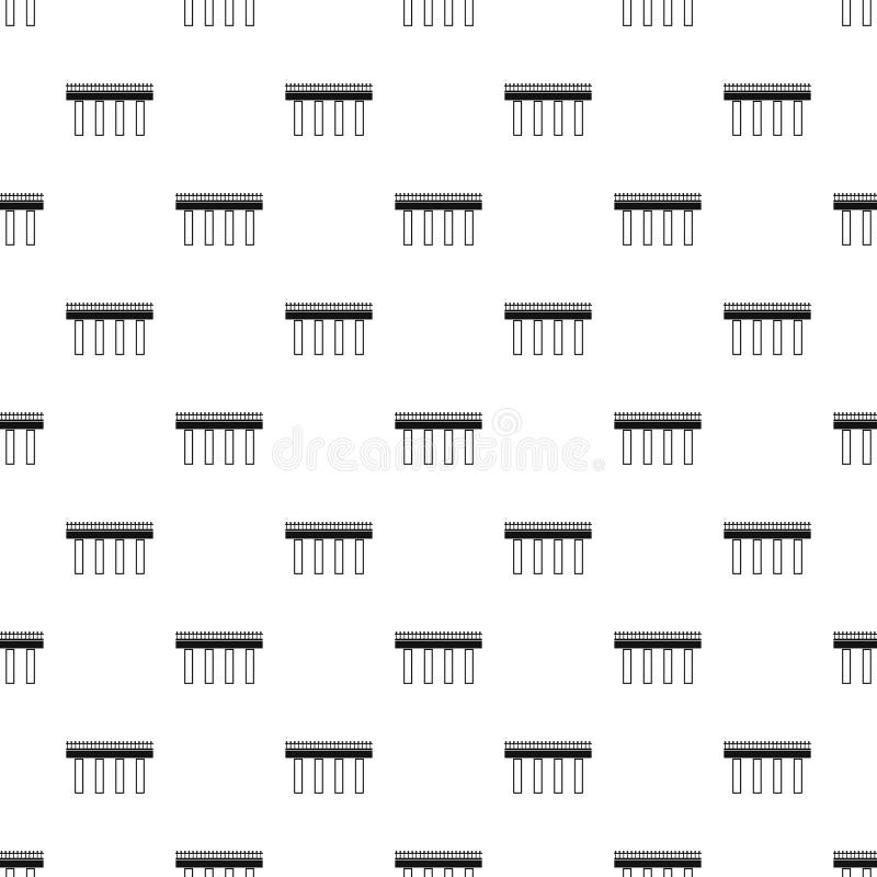 Steel Bridge Pattern, Simple Style Stock Vector - Illustration of ...