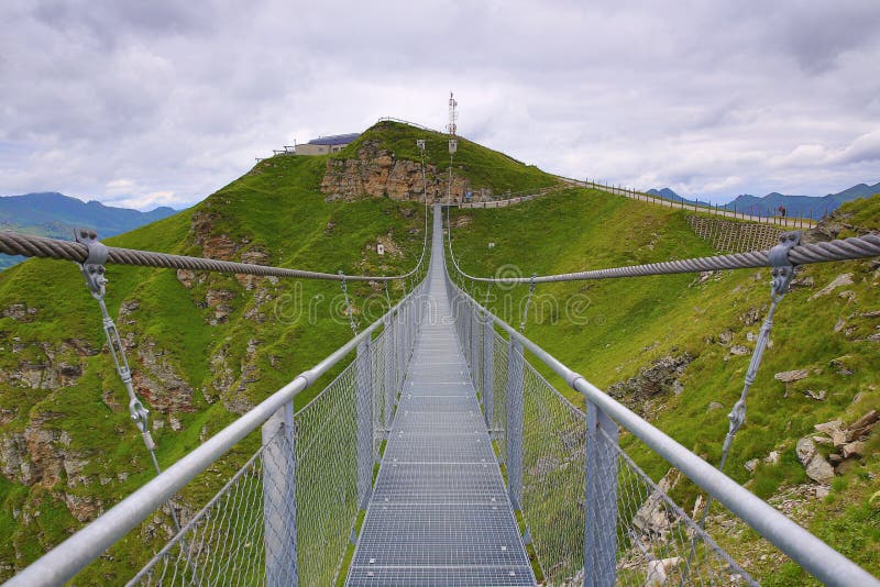 Stubnerkogel, Steel Bridge, Bad Gastein, Funicular, Austria Stock Photo ...