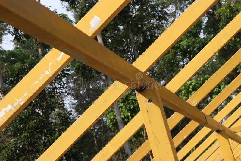 Steel Building Structure Made by Welding Square Steel Tubes in a ...