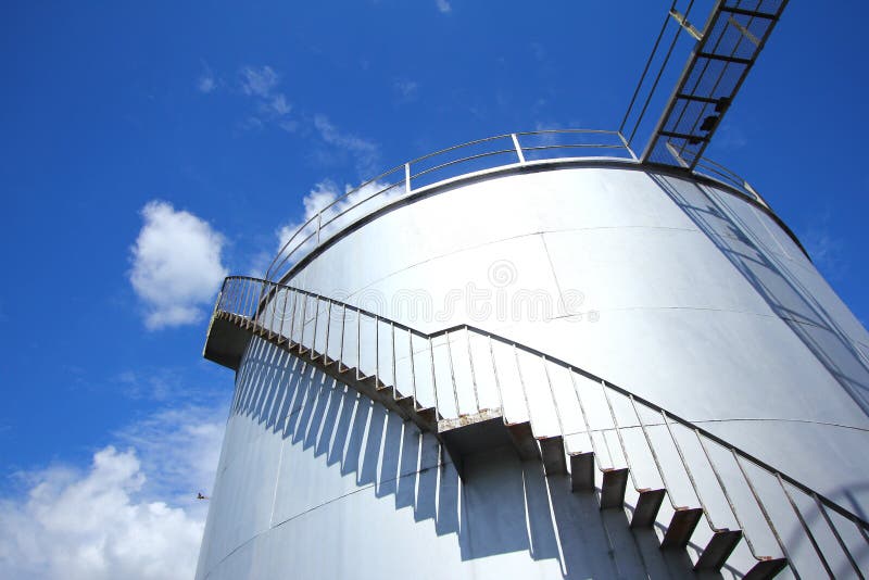 Steel Bulk Storage Tank stock photo. Image of storage - 23594594