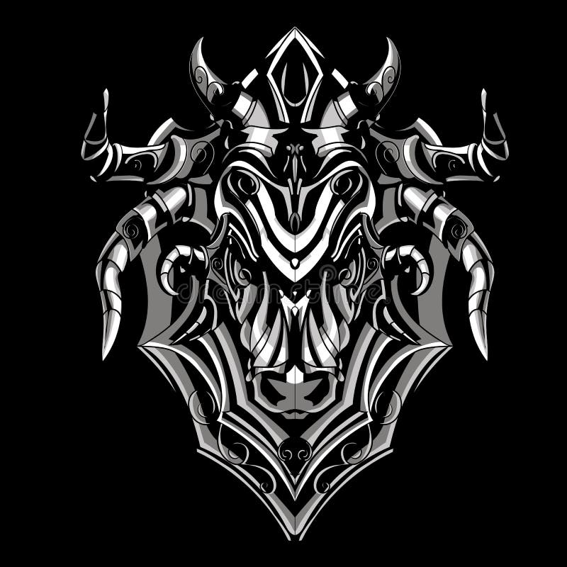 Steel bull stock illustration. Illustration of durable - 76325642