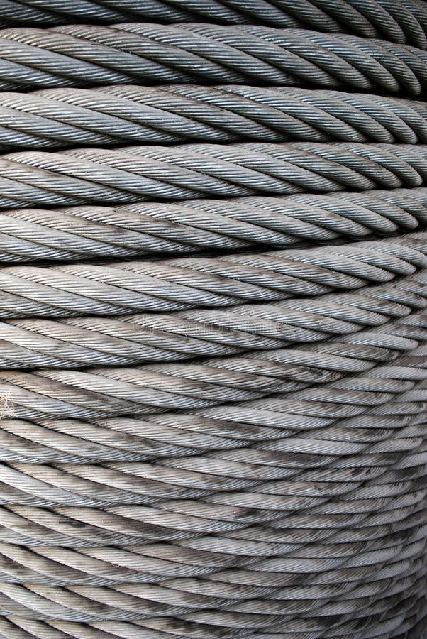 Steel Cable Isolated on White Stock Image - Image of steel, isolated ...