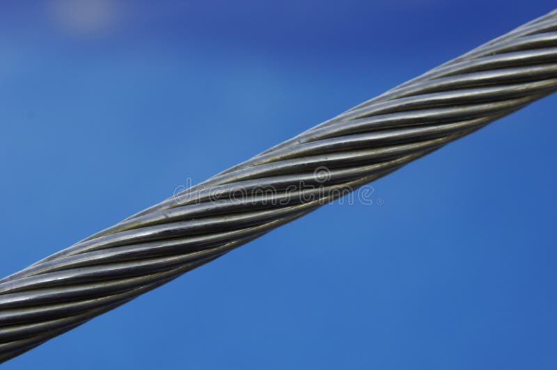 Steel Cable Isolated on White Stock Image - Image of steel, isolated ...