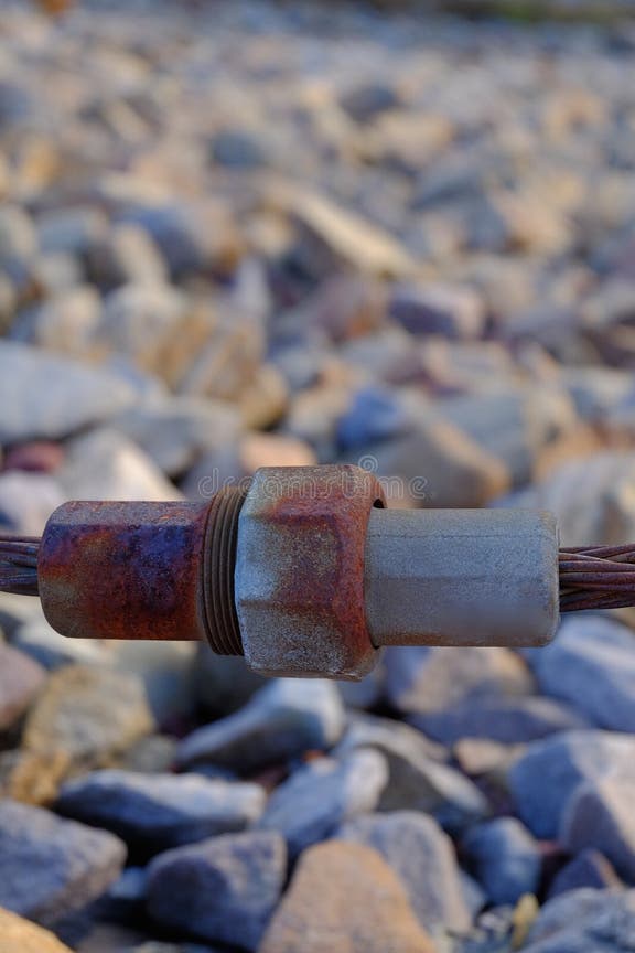 Steel Cable Connector stock photo. Image of metal, industry - 53684204