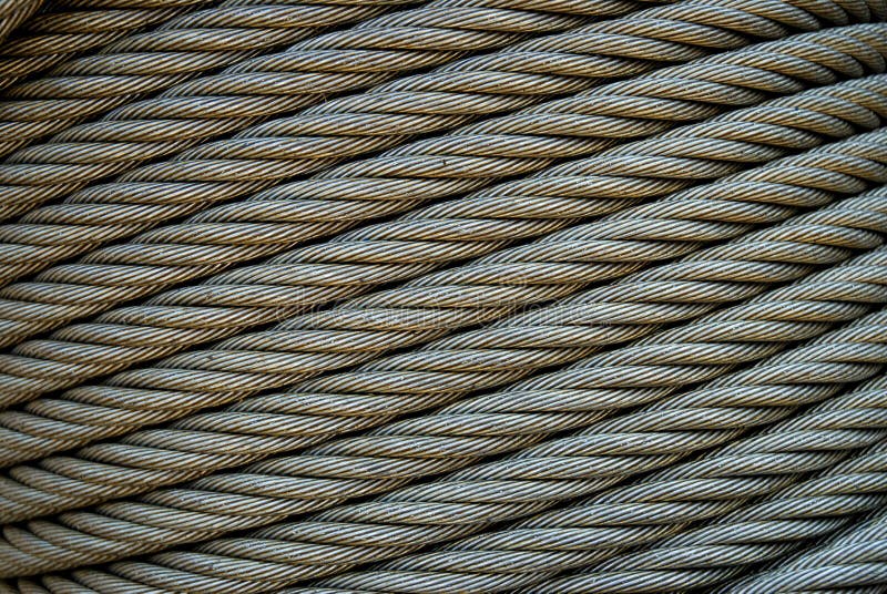 Structure: Wire Rope / Steel Cable Stock Photo - Image of wire, cables ...
