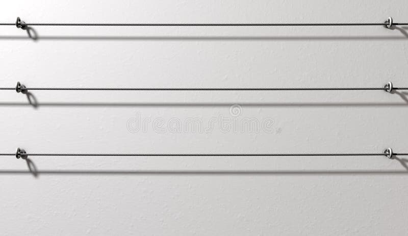 Steel Cable Display Wall stock illustration. Illustration of spectacle ...