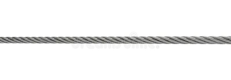 Steel Cable Isolated on White Stock Image - Image of steel, isolated ...