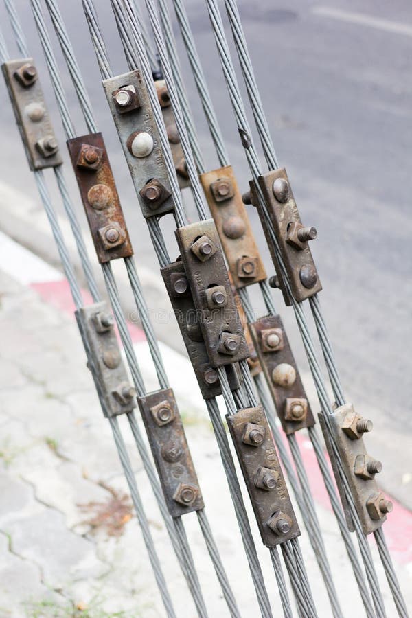 Steel Cable and Joint stock image. Image of strength - 63811353