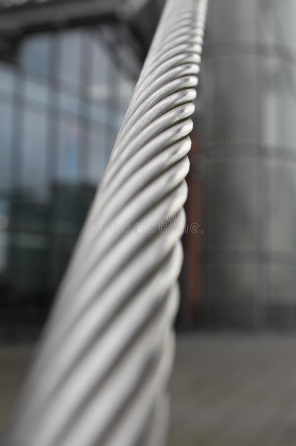 Steel cable stock image. Image of perspective, firmness - 31435497