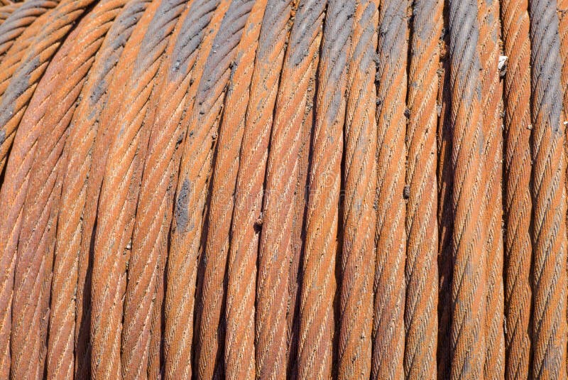 Steel cable rolled up stock image. Image of manufacturing - 94221205